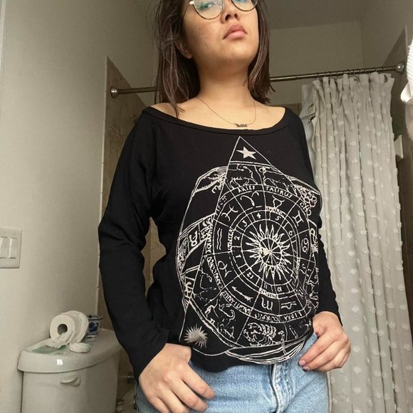 Zodiac | Tops | Astrology Triangle Lightweight Lounge Wear Long Sleeve ...